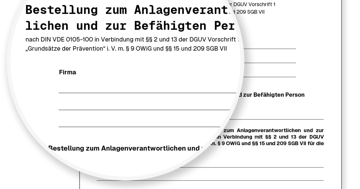 Bestellung Befahigte Person Regalprufung